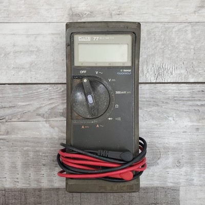 Fluke Model 77 Multimeter with Leads & Grey Rubber Case - Tested Good ...