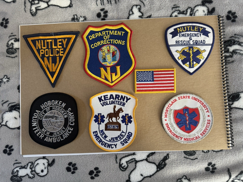 Lot Of 7 Vintage Police, EMS, Corrections and Flag Patches | eBay