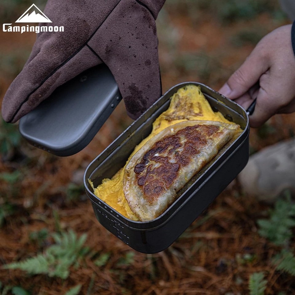 Campingmoon Mess Tin Pressure Relief Aluminum Dinner Box Bowls Cooking Pot | eBay