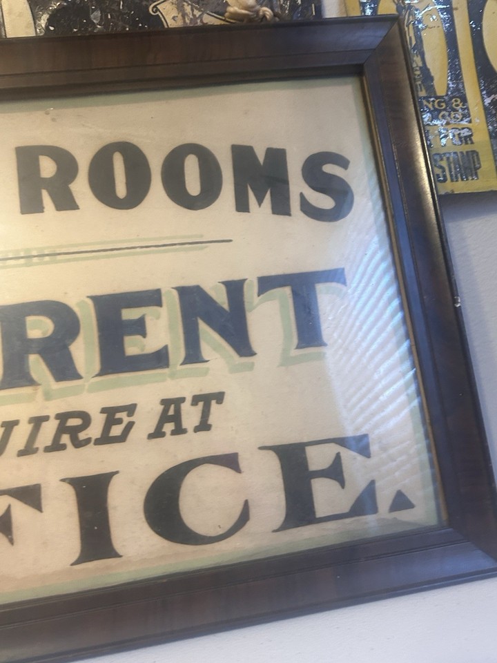 ANTIQUE FRAMED SUITE ROOMS FOR RENT INQUIRE AT OFFICE RENTAL SIGN ...