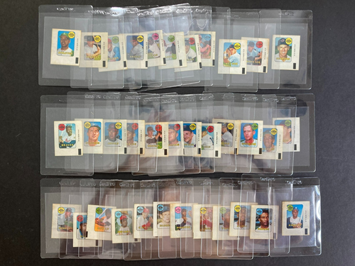 1969 Topps Baseball Decals Lot Mantle Clemente Reggie Aaron MORE | eBay