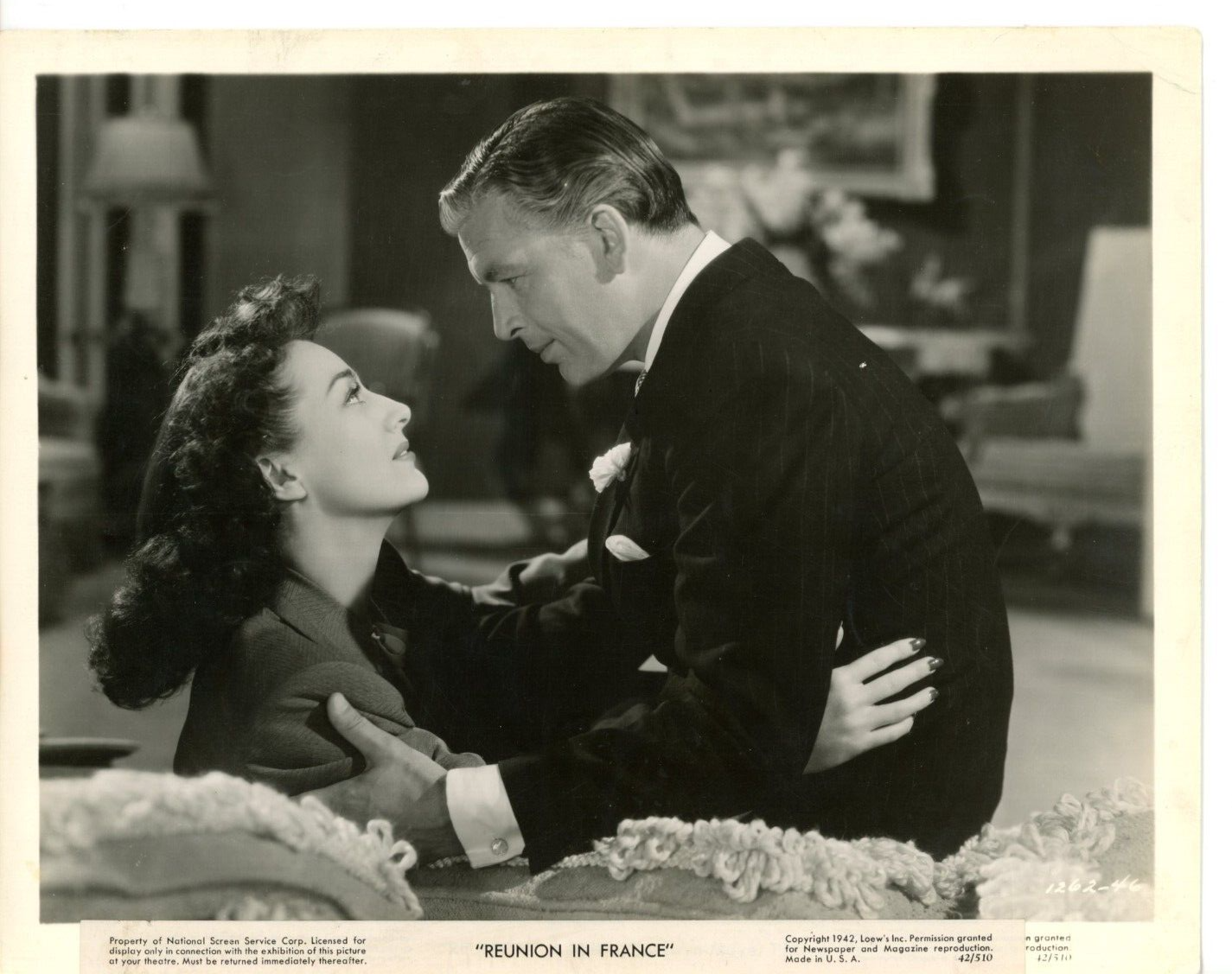 Vintage 8x10 Photo Reunion in France 1942 Joan Crawford John Wayne ...