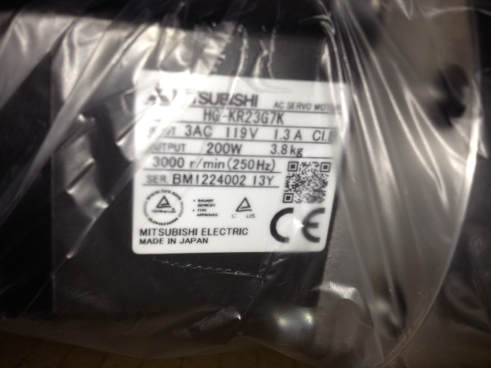 NIB NEW MITSUBISHI HG-KR23G7K 200W HGKR23G7K AC MOTOR WITH 1/21 REDUCER ...