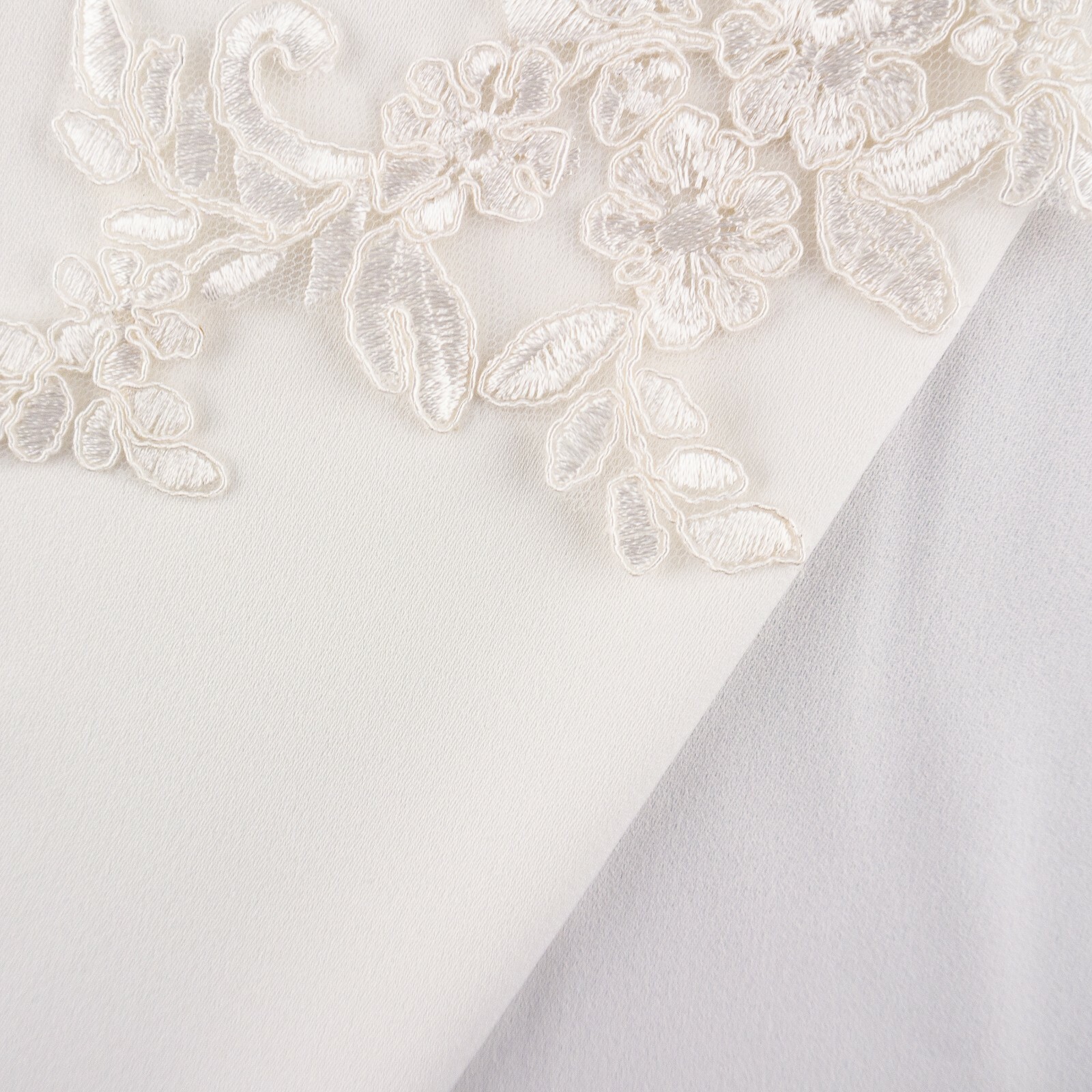 Crepe-Stoff Krepp matt fließend Brautkleid Ivory Meterware (29,90€/m ...