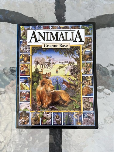 Kid's Mini Book Animalia Graeme Base Stunning Illustrations Animals ...
