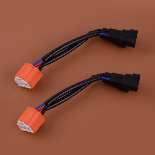 2x 9006 / 9005 to H4 Headlight Bulb Conversion Wire Adapter Harness ...