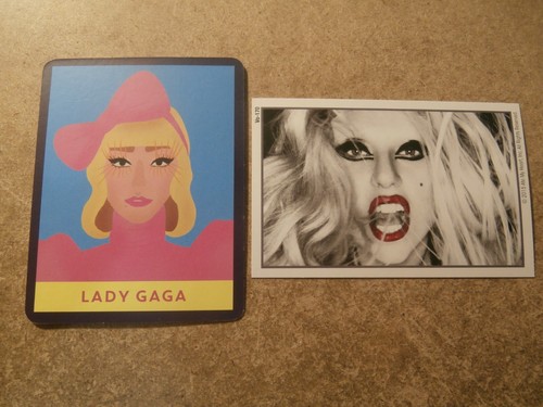 LADY GAGA, 2 RARE TRADING "ROOKIE" CARDS, COLLECTOR (JT29) | eBay