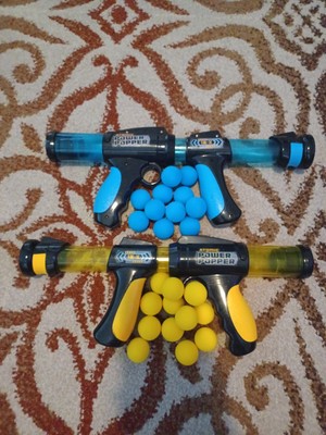 Used Atomic power popper Hog Wild foam ball toy guns for kids 12 balls ...