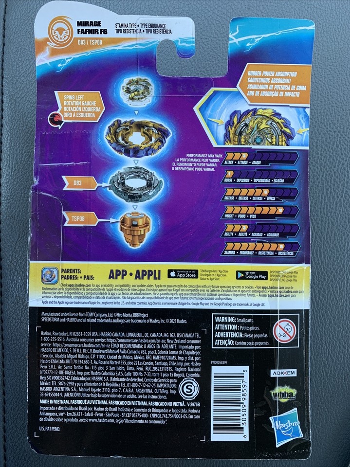 Beyblade Burst Surge Speedstorm - Mirage Fafnir F6 | eBay