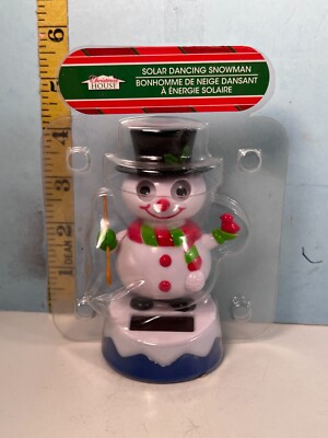 Christmas House Solar Dancing Snowman Solar Toy Greenbriar NOS | eBay