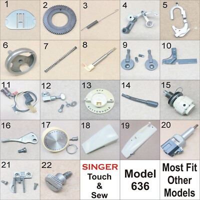 SINGER 636 (600 CLASS) TOUCH & SEW SEWING MACHINE USED PARTS IN GOOD ...
