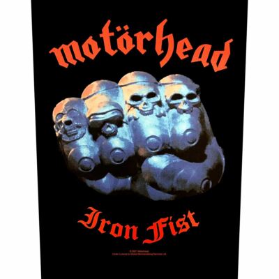 MOTORHEAD iron fist 2017 GIANT BACK PATCH 36 x 29 cms LEMMY OFFICIAL ...