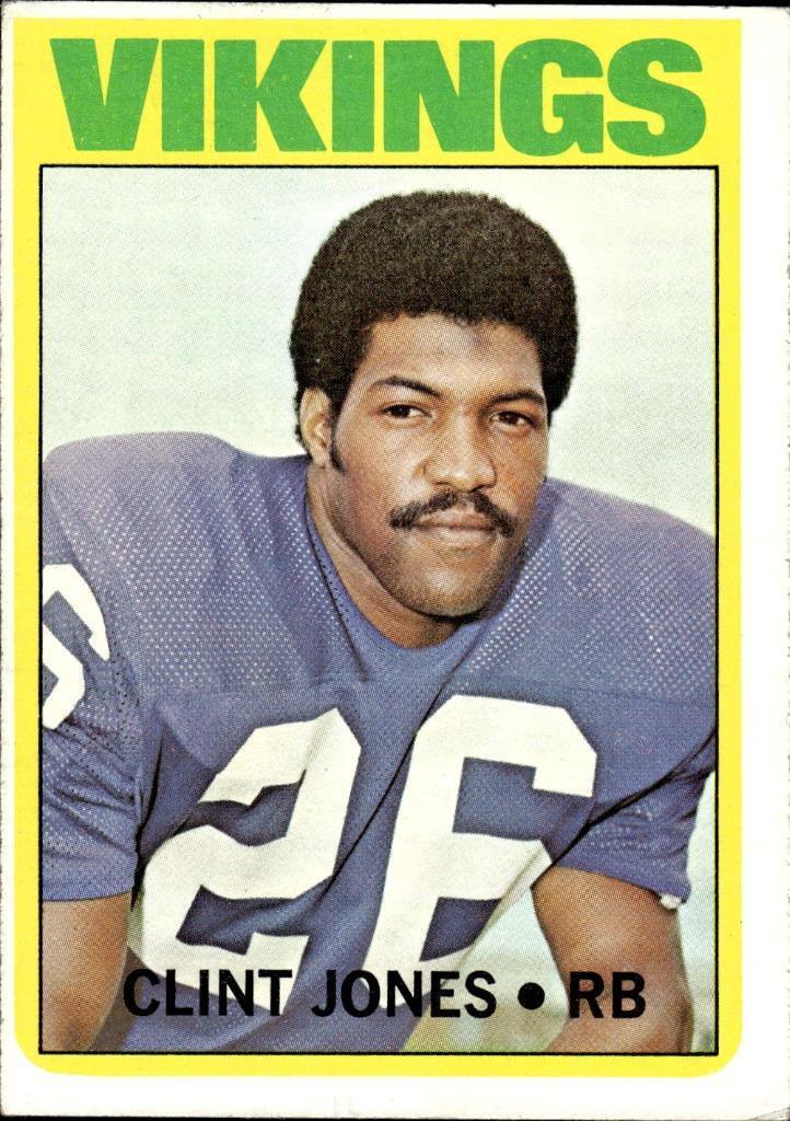 CLINT JONES 1972 Topps Football #166 BUY ANY 2 ITEMS FOR 50% OFF ...