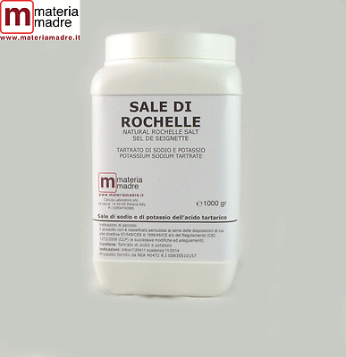 SALE DI ROCHELLE SEL SEIGNETTE 1 KG Potassium Sodium Tartrate restauro ...