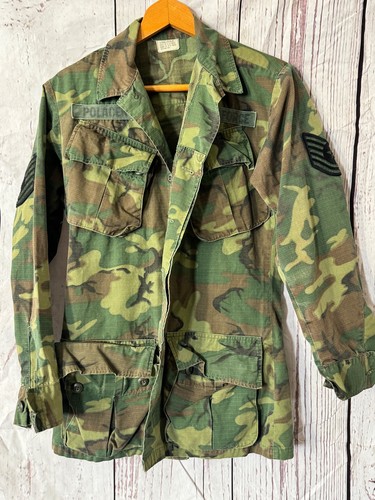 🇺🇸 Vietnam War USAF Tech Sgt ERDL Ripstop Tropical Combat Coat | eBay