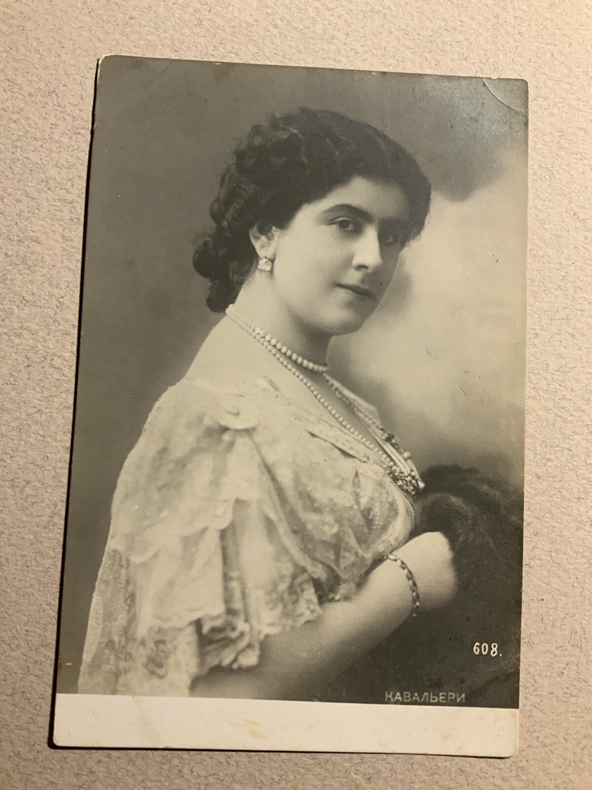 Maria Cavalieri Opera Singer Russian Postcard #608 | eBay