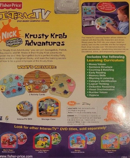 Fisher Price InteracTV: DVD Based Leaning Systiem: Nicktoons (2005 ...
