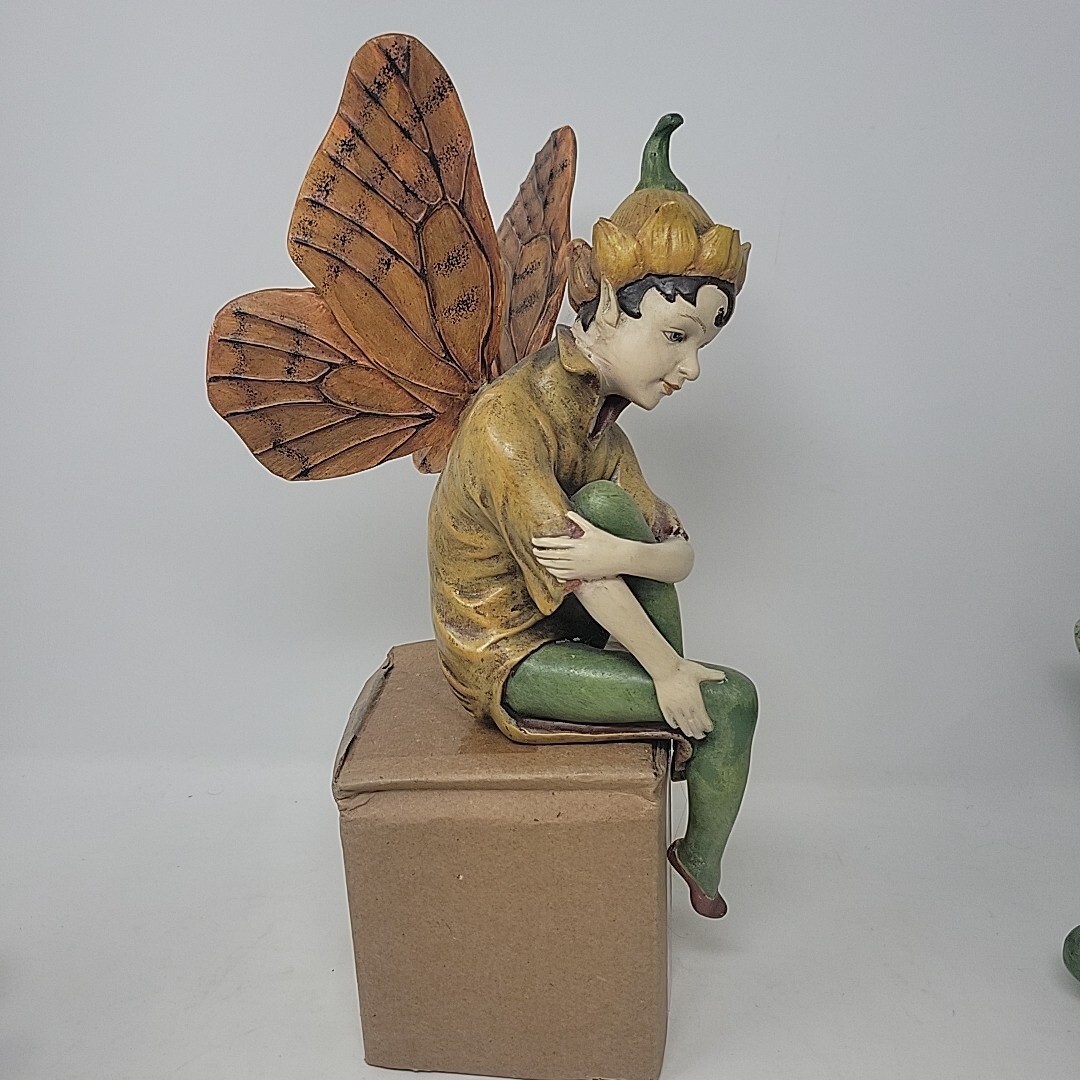 (4) Sunflower Fairy Pixie Mythical Clytie Gnome Large Figurines | eBay