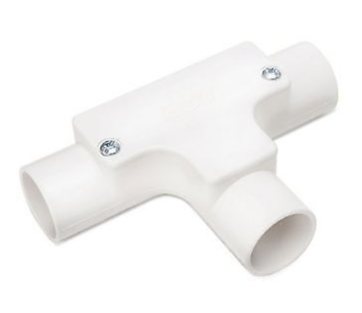 20MM 25MM PVC Conduit Bends Boxes Adaptors Elbows Tee Coupler Saddles ...