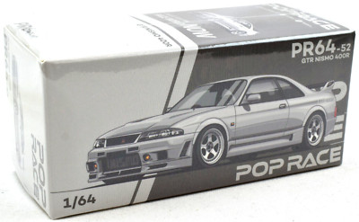 Pop Race Nissan GT-R R33 NISMO 400R - White 1:64 Scale Diecast Car ...