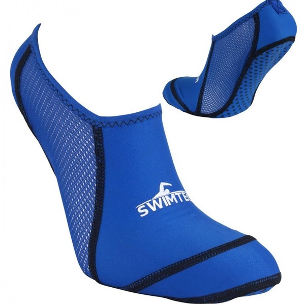 Swimtech Blue Anti Slip Silicone Grip Swimming Pool Socks Adults Size 5 ...