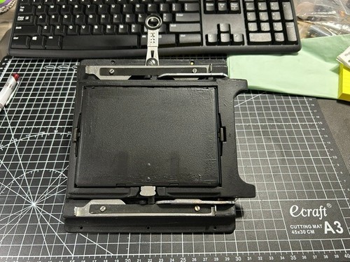 Graflex Crown Speed Graphic 4X5 Graflok Back Fresnel GG Hood 100% ...