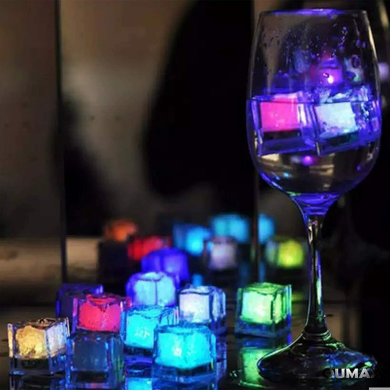 ICE CUBES LEDS light up 24 - 120 Multicolor & flash ,drinks parties ...