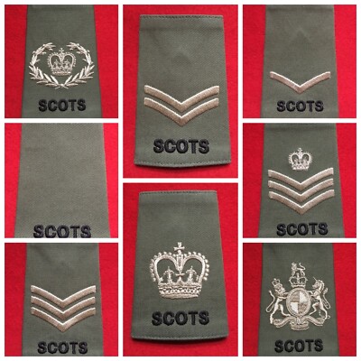 High Quality Royal Regiment of Scotland Rank Slide Royal Scots Combat ...