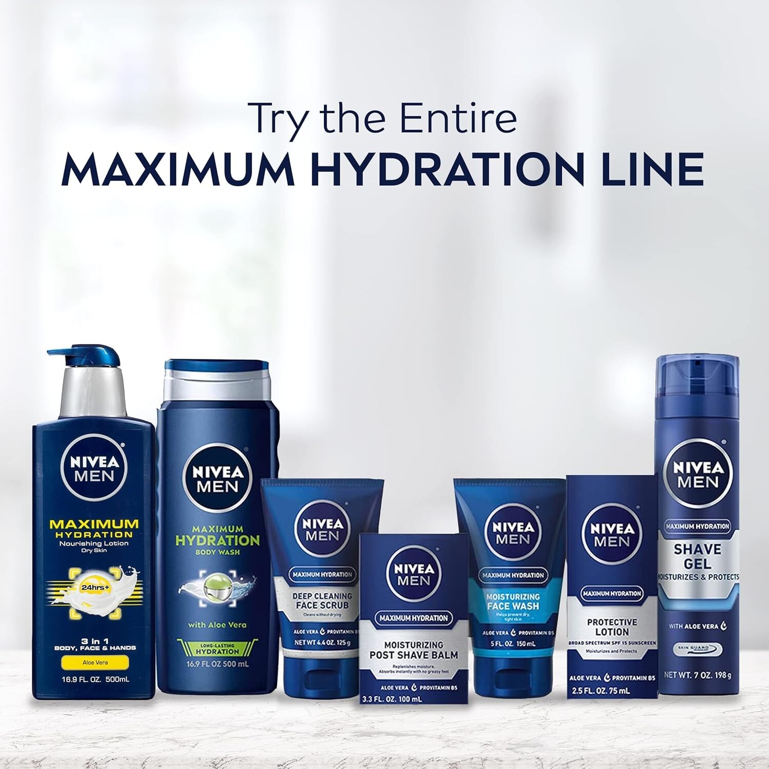 Nivea Men Maximum Hydration 3 in 1 Nourishing Lotion - Aloe Vera - 16.9 ...