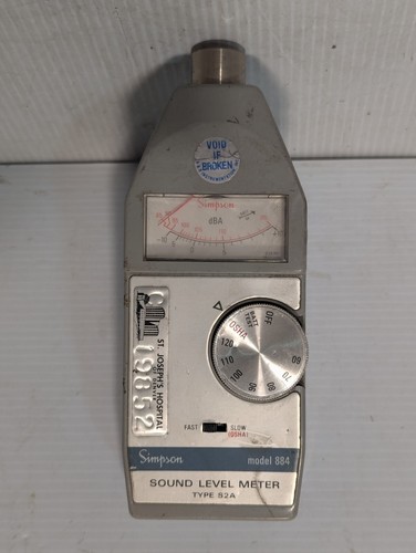 Simpson Model 884 Type S2A Sound Level Meter | eBay
