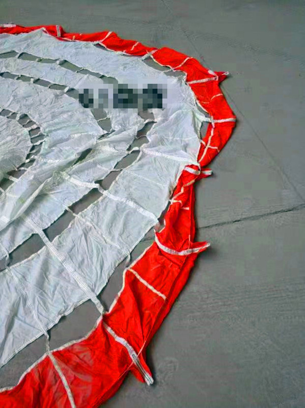 1Pc Aerospace Vintage Military Round Parachute Cloth Diameter 4.5m/14 ...