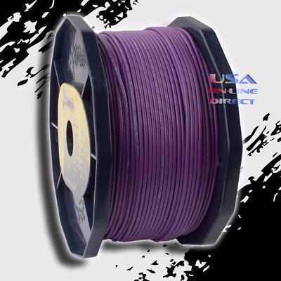 PURPLE 18 Gauge AWG 100% OFC Copper 400ft. Stranded Primary Remote Wire ...
