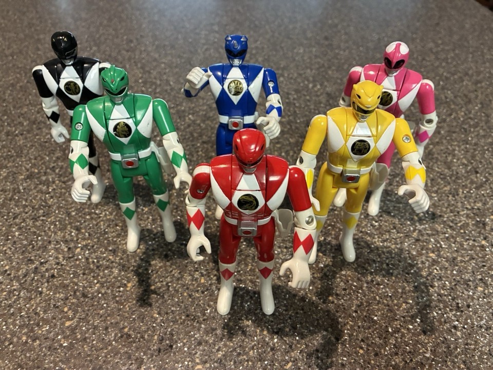 6 Bandai Mighty Morphin Power Rangers Flip Head 1993 | eBay