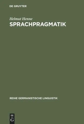 Helmut Henne | Sprachpragmatik | Buch | Deutsch (1975) | VIII | De ...