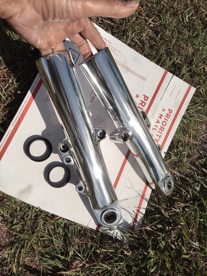Harley lower legs front forks & new seals FLH/FLT FLHR/FLHRI POLISHED ...