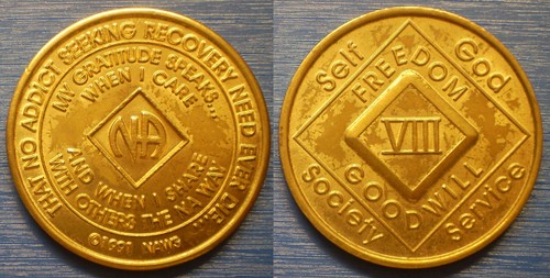 Self God Society Service Freedom Goodwill VIII token coin Jeton 1991 ...