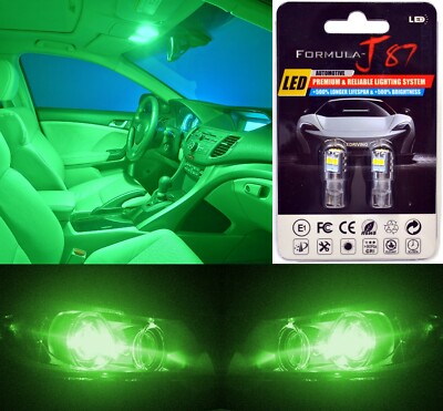 LED 3030 Light Green 168 Two Bulbs Front Side Marker Parking Stock OE ...