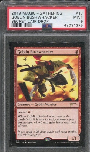 Goblin Bushwhacker Secret Lair Gem Mint MTG PSA 9 BGS Magic the ...