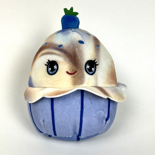 Squishmallow Blueberry Muffin 5 inch Cupcake Plush Toy 2022 Blue Brown ...