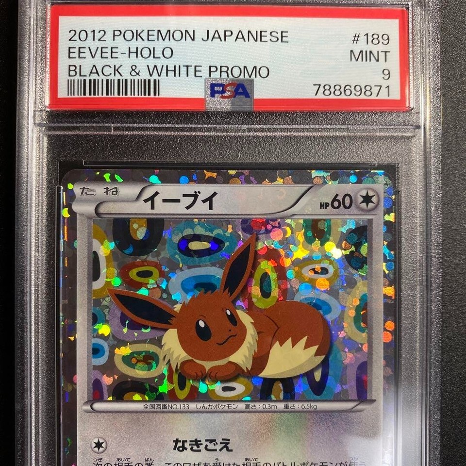 PSA9 Eevee 189/BW-P Holo Eevee Collection File Promo 2012 Pokemon Card ...