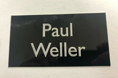 Paul Weller (On Sunset) 130x70mm Engraved Plaque / Plate for Signed ...