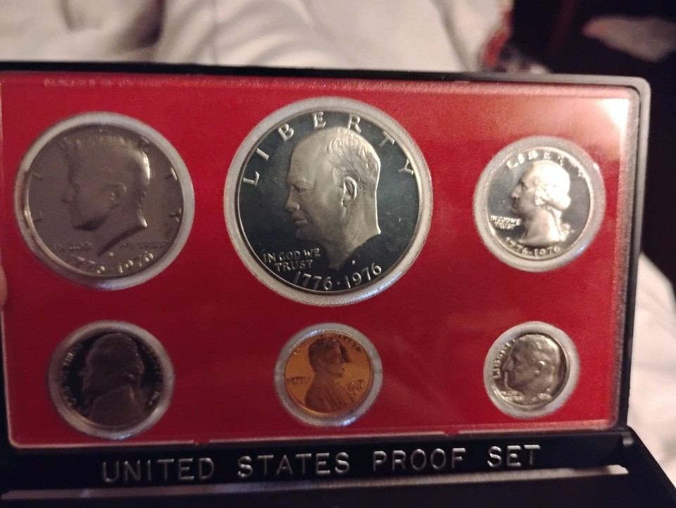 1776 -1976 s proof 5 coin set one dollar, half dollar, etc | eBay