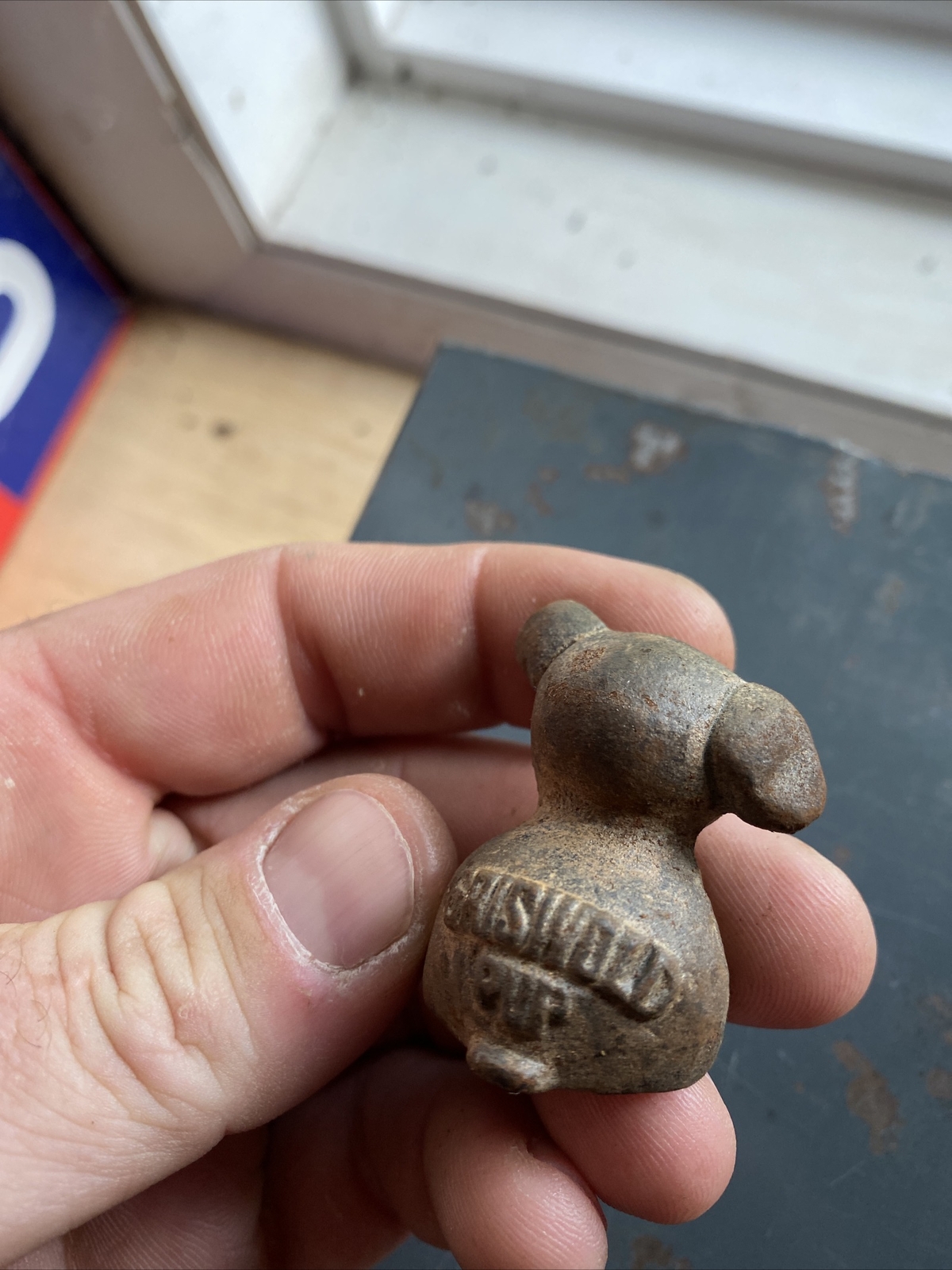 Griswold Pup Paperweight Blacksmith Dog K9 Cast Iron Metal Dog Patina ...