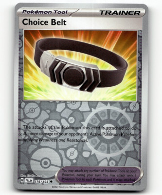Pokemon Choice Belt Reverse Holo Paldea Evolved 176/193 | eBay