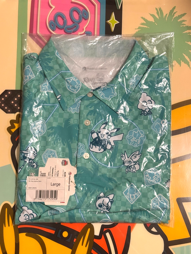 Pokemon Worlds 2025 Anaheim Reyn Spooner Tropical Polo Shirt Large | eBay