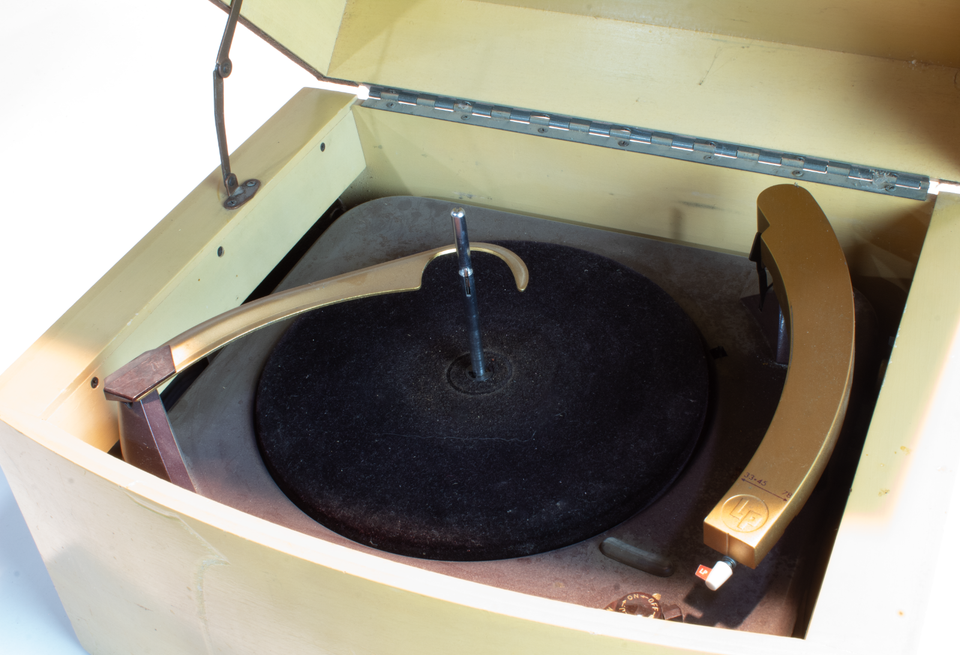 Rare Vintage Blond Columbia Model 420 Phonograph Record Player for ...