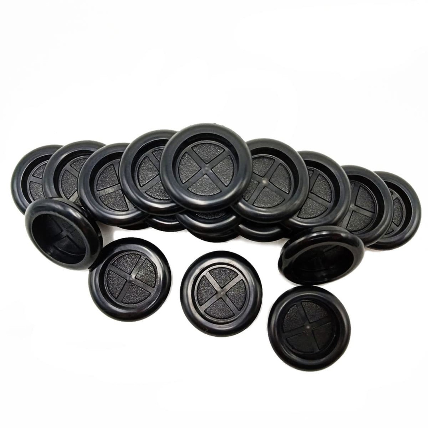 1 inch Rubber Grommets for Wiring, 13/16 in ID One-Sided Rubber Plugs ...