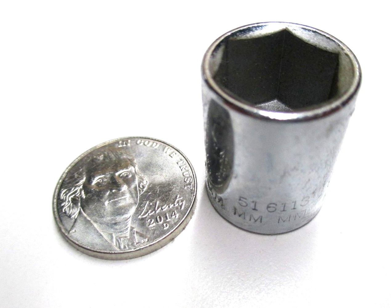 EASCO Tools 516113 6pt. 1/4" Drive Deep Socket 13mm Chrome *MADE IN THE ...