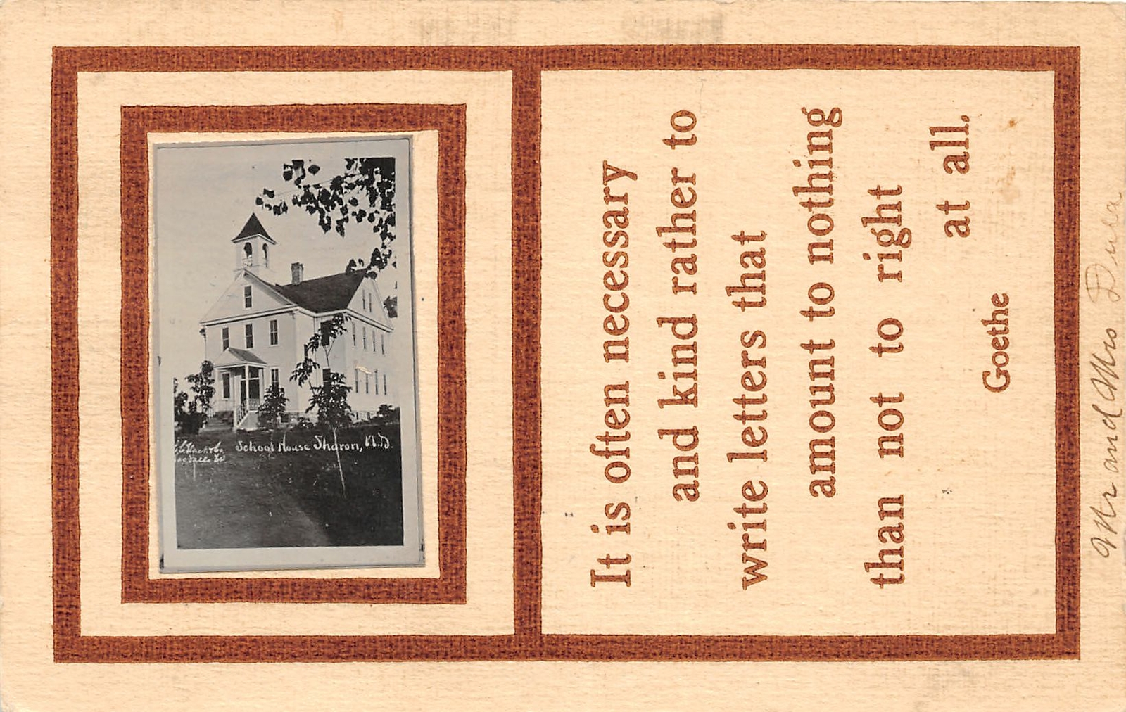 G38/ Sharon North Dakota RPPC Postcard c1910 School House 4 | eBay