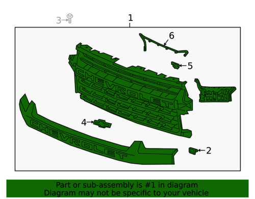 GM OEM 20-23 Silverado 2500 HD Grille Grille Components-Grille 84670280 ...